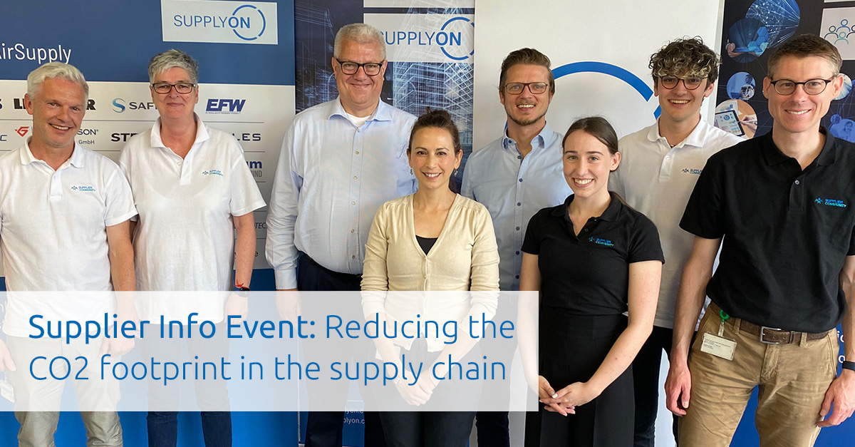 Supplier Info Event: reducing the CO2 footprint in the supply chain ...