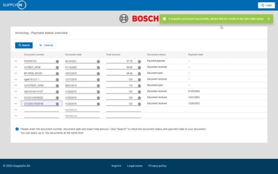Maximum transparency with Payment Status Overview - SupplyOn