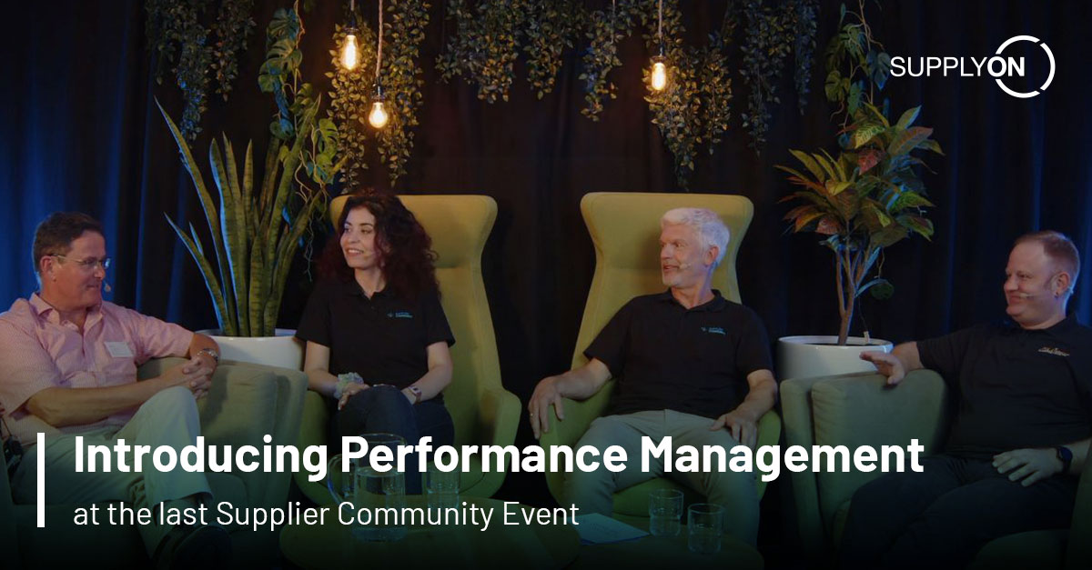 Introducing Performance Management for enhanced collaboration - SupplyOn